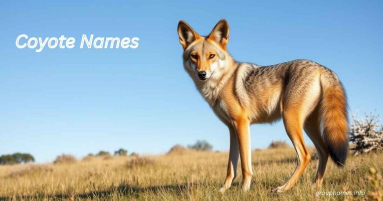 370+ Catchy and Famous Coyote Names Ideas