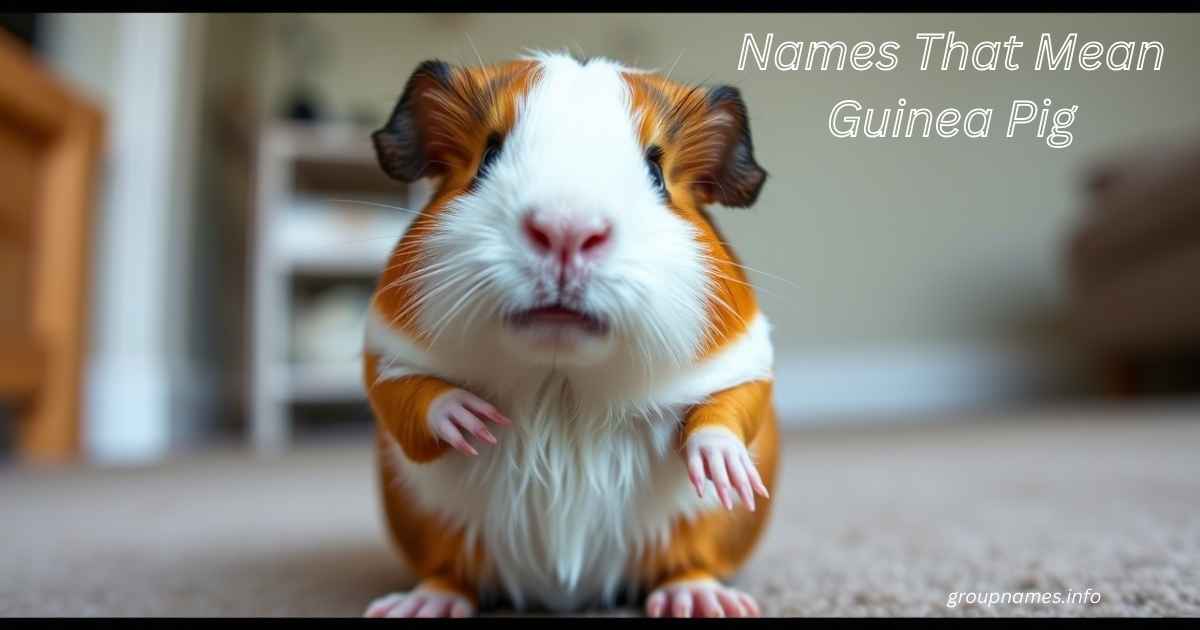 Top 410+ Guinea Pig Names with Meanings 30