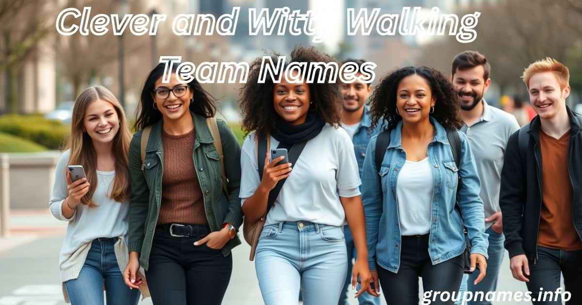 240+ Walking Team Names for Charity, Fitness, Fun, and Coworkers