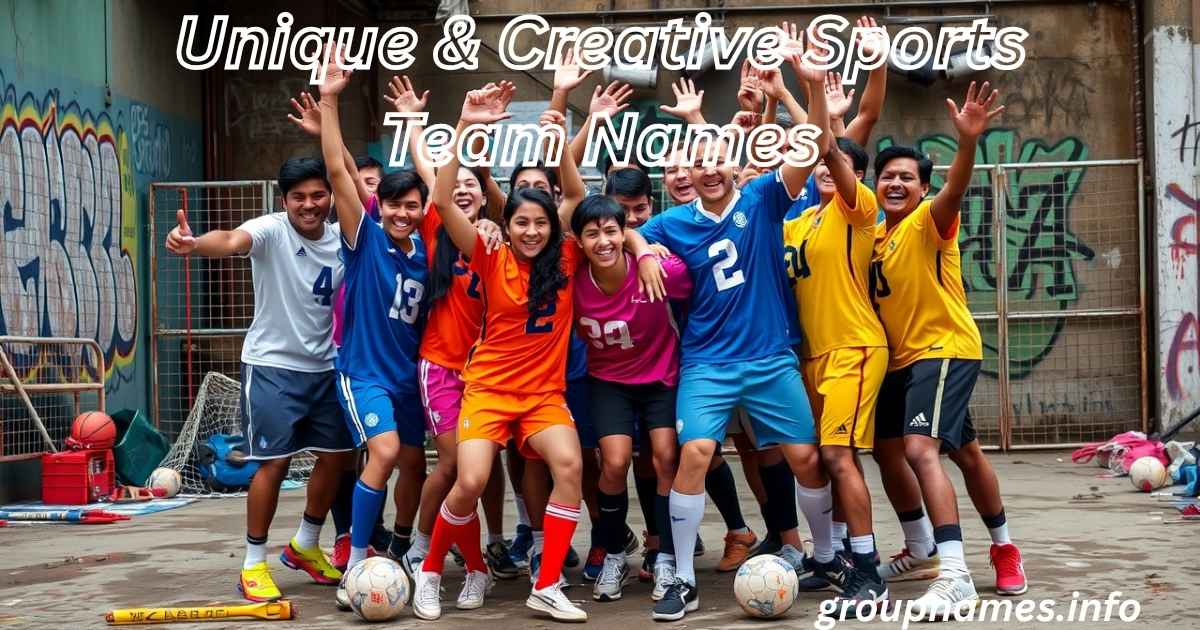 345+ Sports Team Names for Your Unique, Cool, Funny, and Professional ...